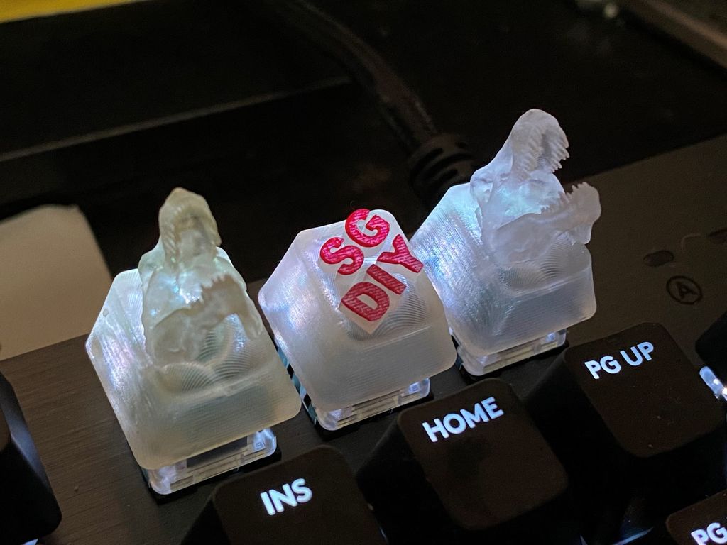 T-Rex Dino Key remix for Cherry MX keys by terenceang | Download free ...