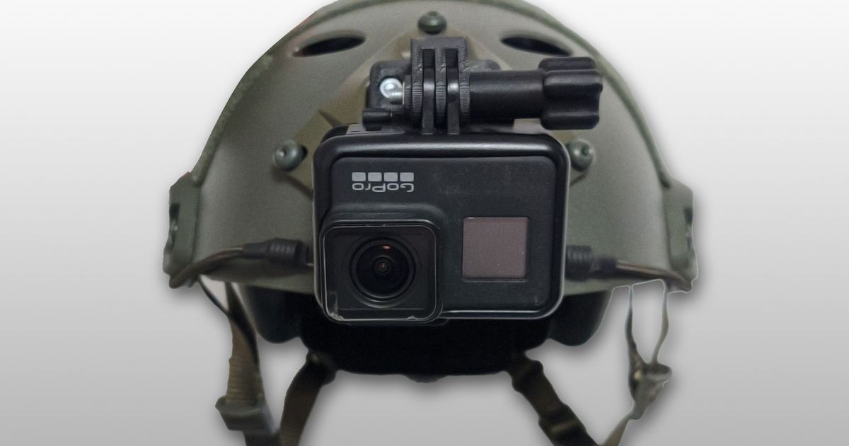 Fast Helmet NVG mount for GoPro by ivaks | Download free STL model ...