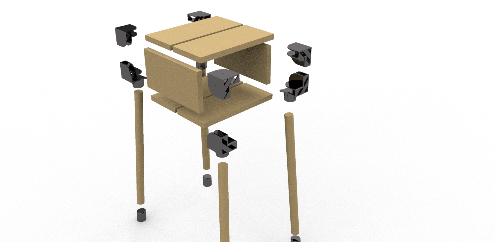 Mid Century Mod Inspired - Cute Bedside Table by Publik_School ...