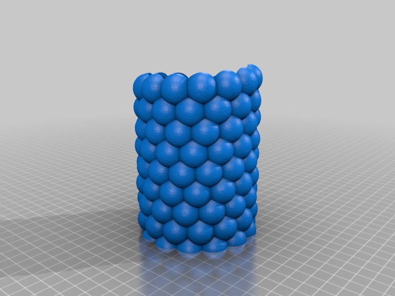 Customizable Sphere Tube / Cup by SavageRodent | Download free STL ...