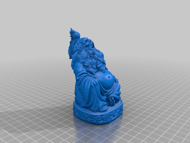 Yelling Bearded Buddha by SavageRodent | Download free STL model ...