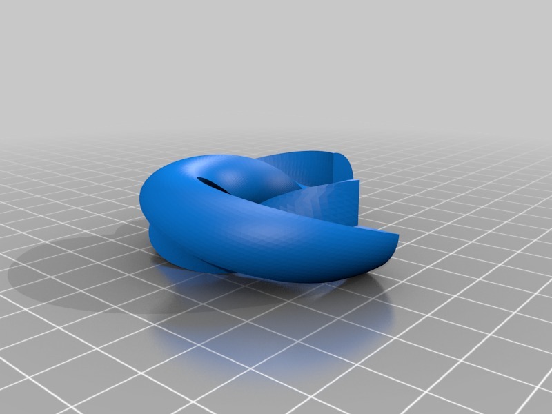 Dual Material - torus with spiraling cross section by SavageRodent ...