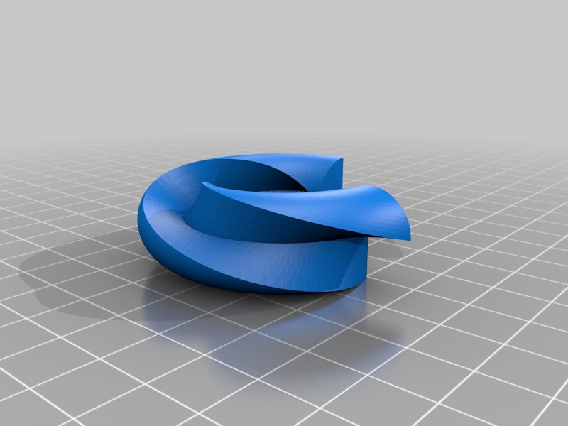 Dual Material - torus with spiraling cross section by SavageRodent ...