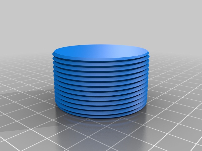 Threaded Bath Overflow Cap by GBlades | Download free STL model ...