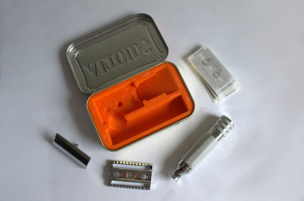 DE3P2S Double Edge Razor Altoids Insert by rotf101 | Download free STL ...