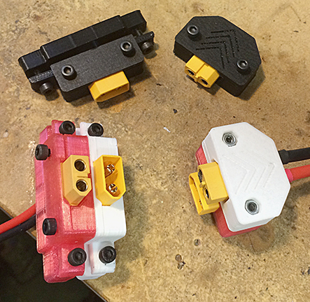Sweet stackable XT60 panel and plug mounts by willnewton | Download ...