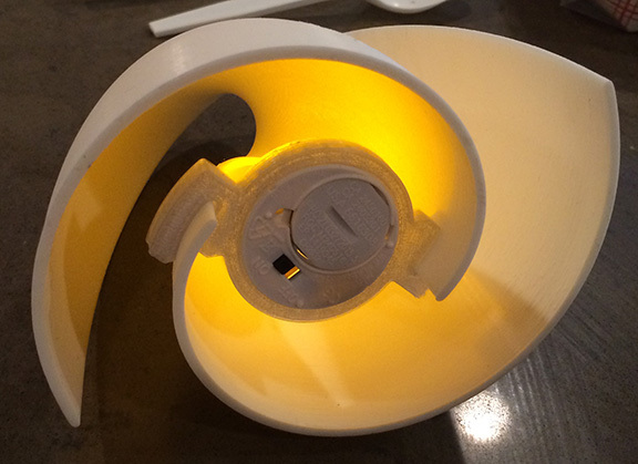 Shy-light LED tea candle insert by willnewton | Download free STL model ...