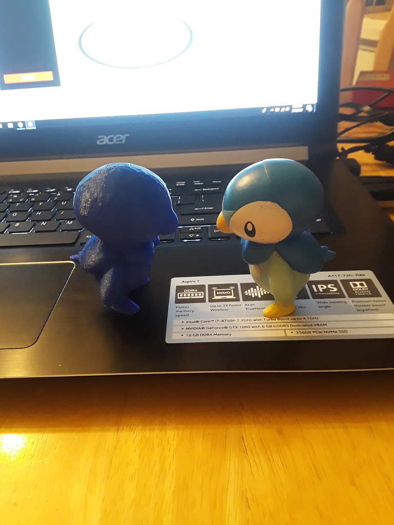 Pokemon #393 Piplup von RedCowl | Kostenloses STL-Modell herunterladen ...