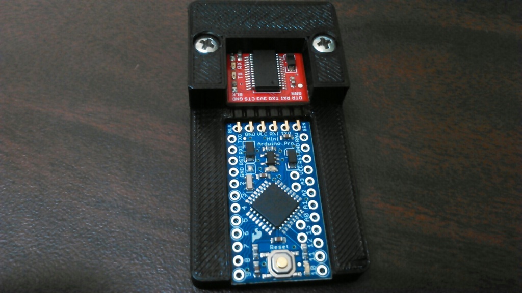 Arduino Pro Mini Ftdi Card Holder By Mavric Download Free Stl Model