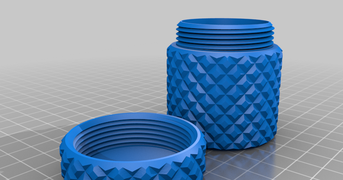 Knurled Box Take 3 by Jorg | Download free STL model | Printables.com