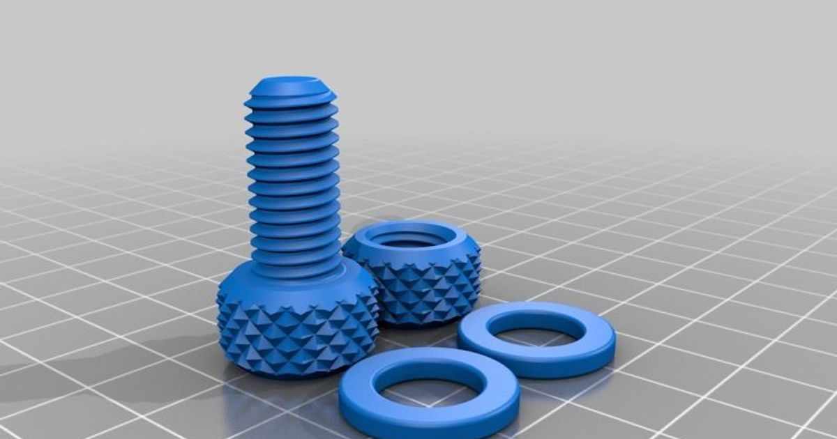 M10x1.5 Bolts and Nuts by Jorg | Download free STL model | Printables.com