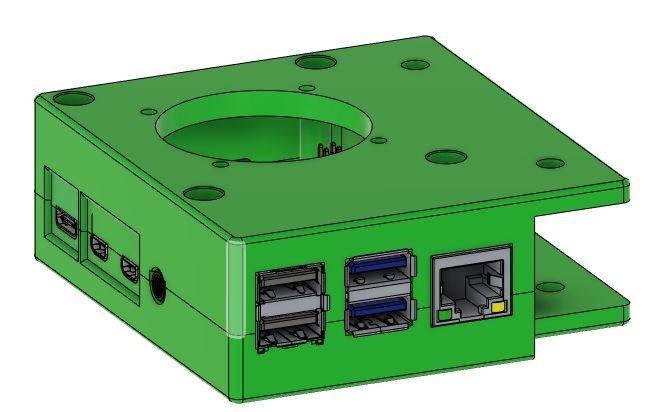 Raspberry Pi 4 Model B Case for CR-10 2020/2040 Extrusion - REMIX by ...