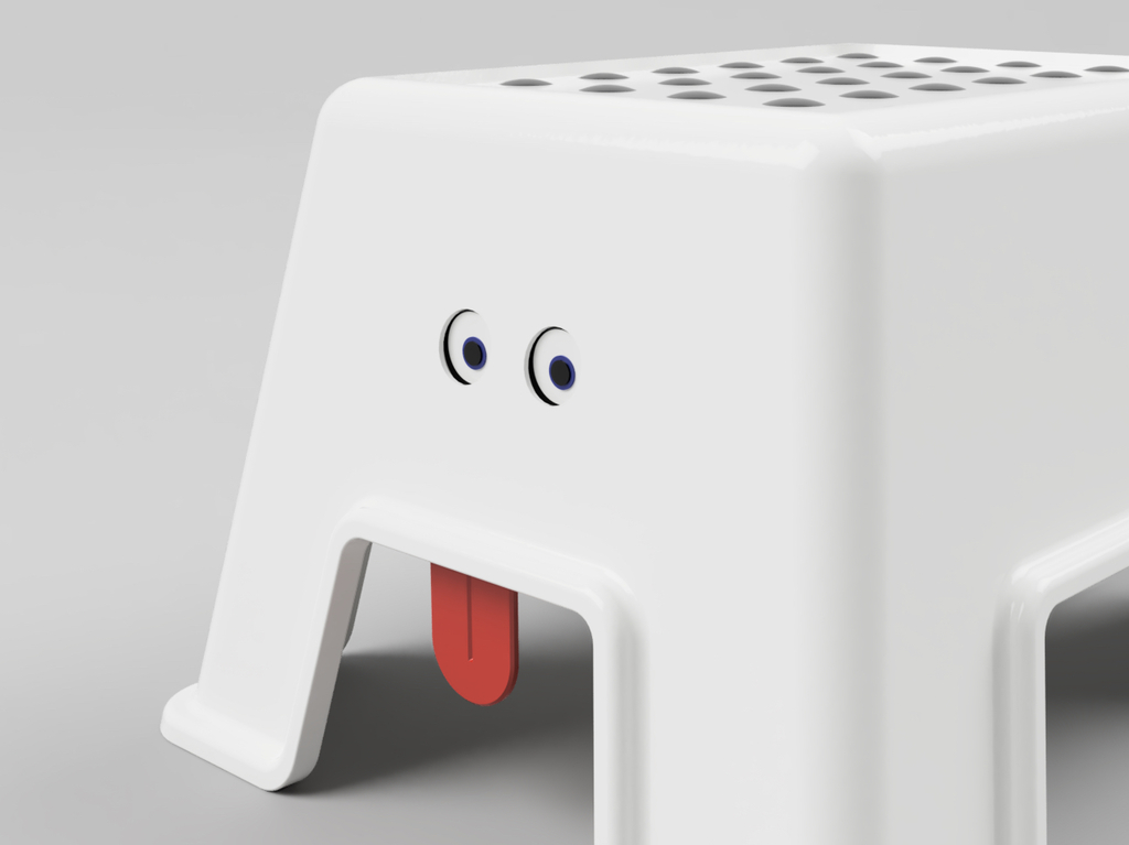 IKEA Hack - BOLMEN step stool - Funny Face by Soarpix | Download free ...