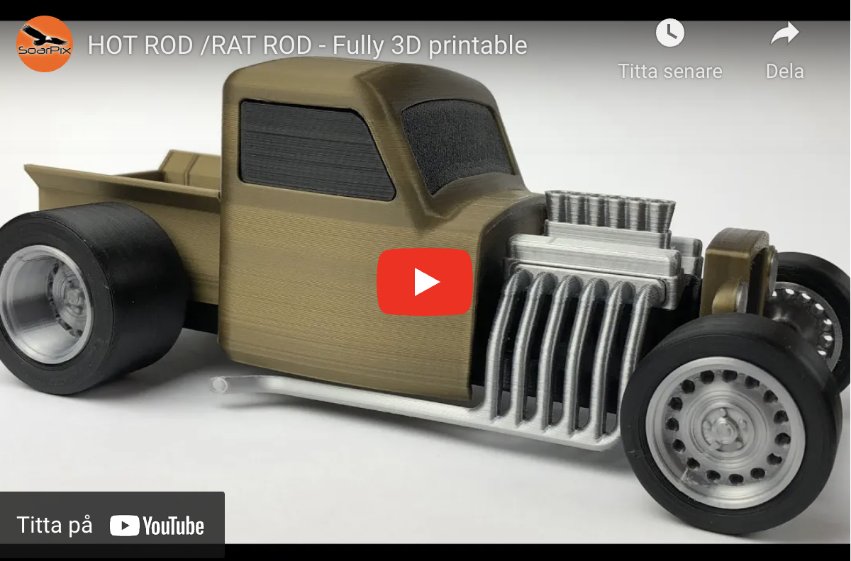 HOT ROD / RAT ROD - Fully 3D printable by Soarpix | Download free STL ...