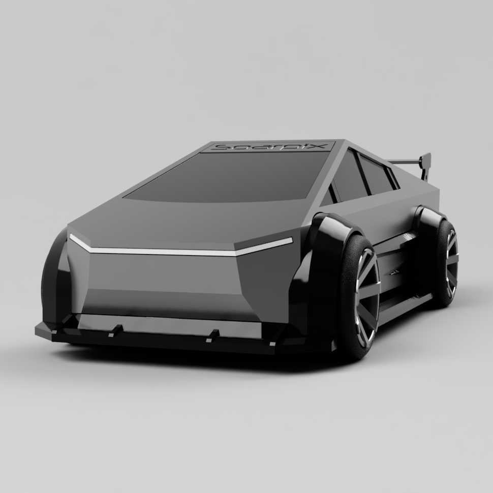 Tesla CYBERTRUCK / CYBERCAR by Soarpix | Download free STL model ...