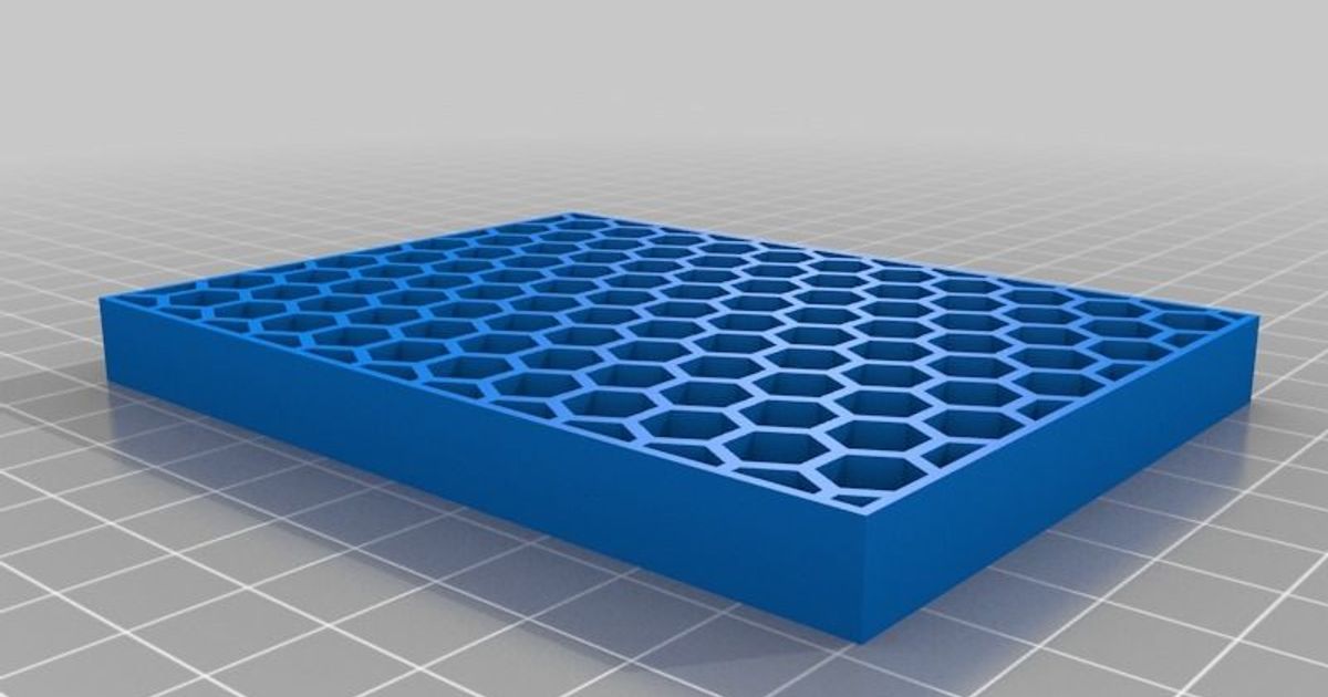 My Customized hex grid pattern by StingrayZA | Download free STL model ...