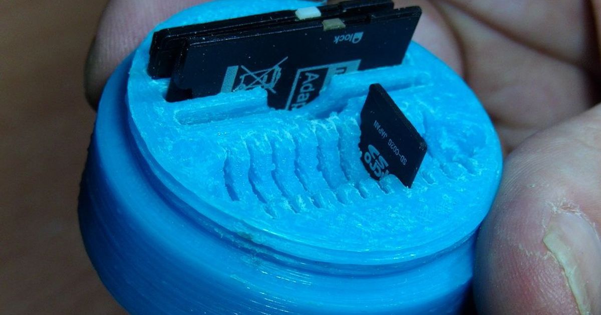 SD Card Holder by 3D Try Outs | Download free STL model | Printables.com