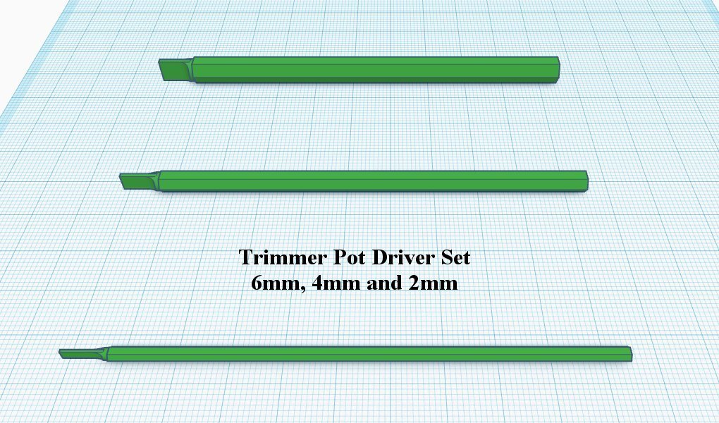 Trimmer Pot Driver Set 6mm, 4mm and 2mm by 3D Try Outs | Download free ...