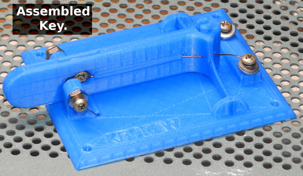 Side Swiper (cootie) Morse key. Minimal hardware req. by KB9RLW ...