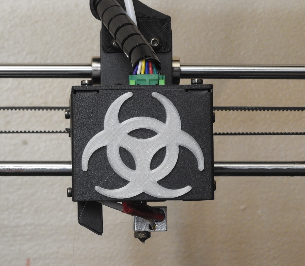 Biohazard symbol for the carriage on the Anycubic I3 Mega by KB9RLW ...