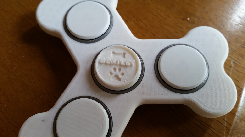 Bone fidget spinner with Bentley coin center by tap50 | Download free ...