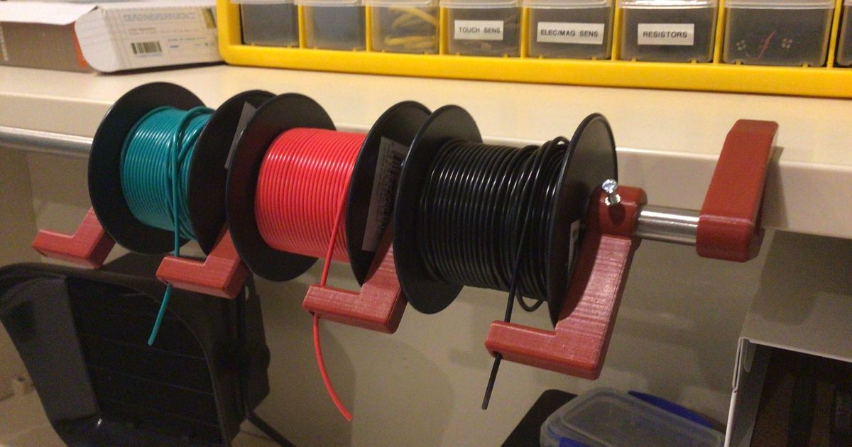 Shelf Mounted Modular Wire Dispenser by Sensei31415 | Download free STL ...