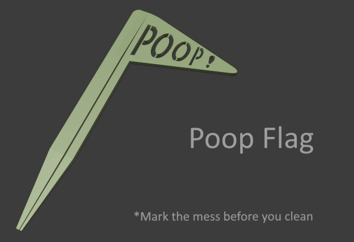 Poop Flag by JPkLad | Download free STL model | Printables.com