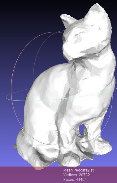 red cat (3D scan) V2 by johnroy222 | Download free STL model ...