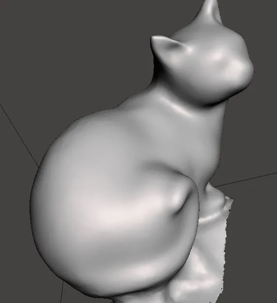 black cat (3D scan) V2 by johnroy222 | Download free STL model ...