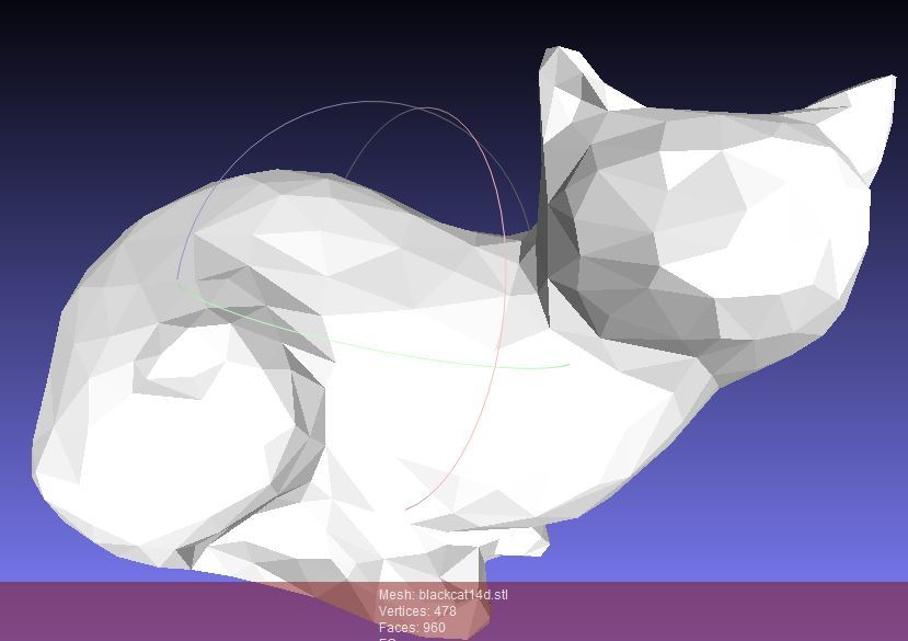 black cat (3D scan) V2 by johnroy222 | Download free STL model ...