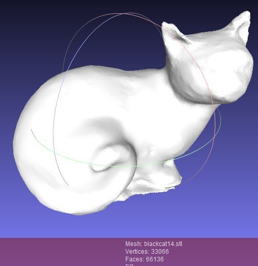 black cat (3D scan) V2 by johnroy222 | Download free STL model ...