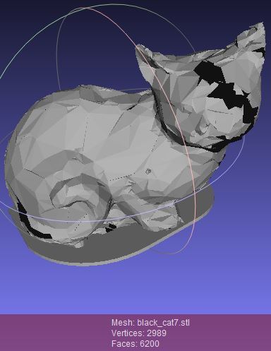 black cat (3D scan) by johnroy222 | Download free STL model ...