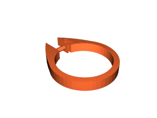 Locking Shower Ring by KazW | Download free STL model | Printables.com