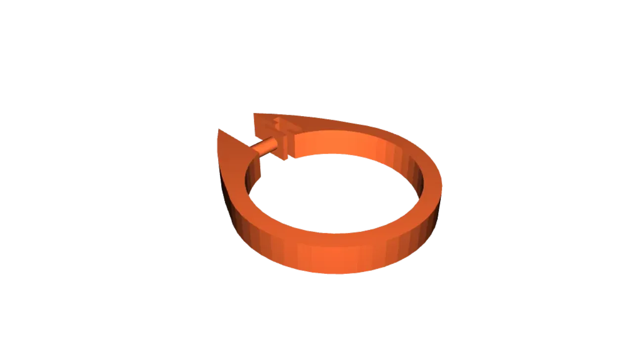 Locking Shower Ring by KazW | Download free STL model | Printables.com