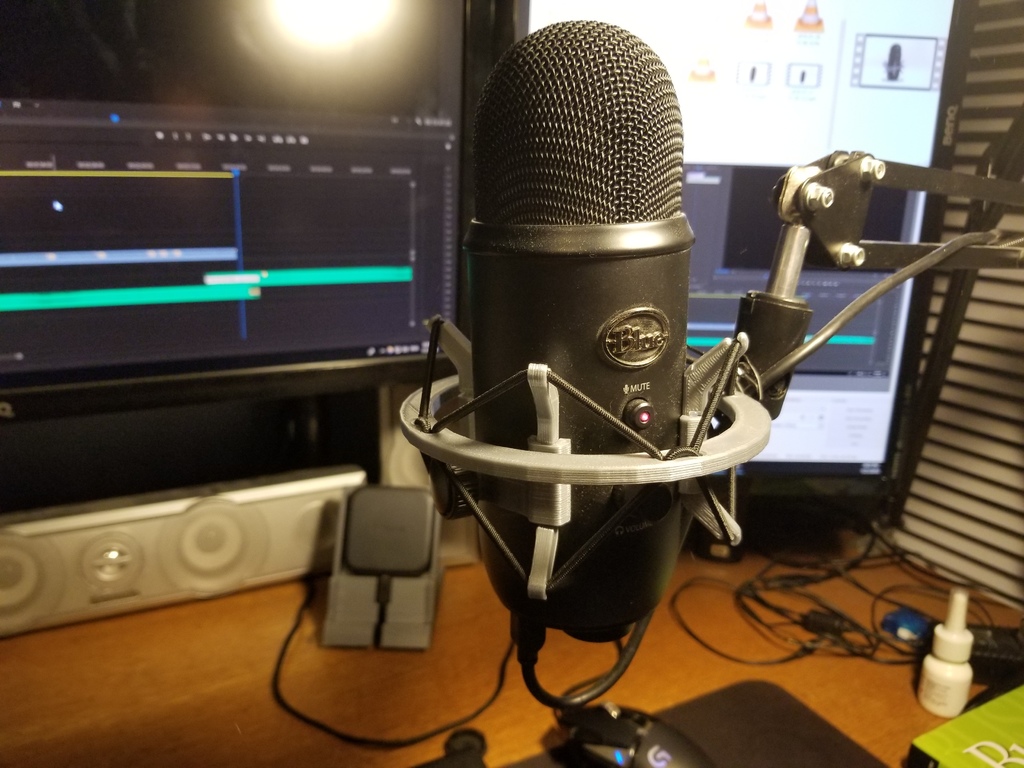 Blue Microphones Yeti Shock Mount by 5hiftyy | Download free STL model ...