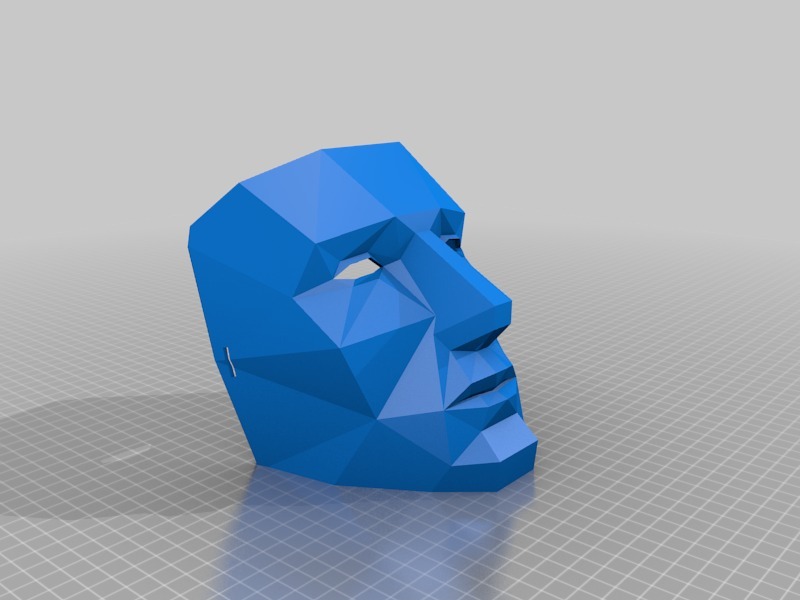 Low Polygon Mask easy breathing by Carlos | Download free STL model ...