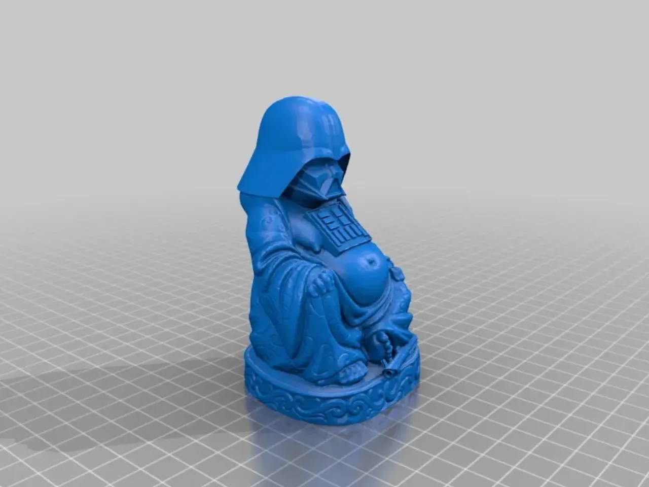 Darth Vader Buddha with saber by Carlos | Download free STL model ...