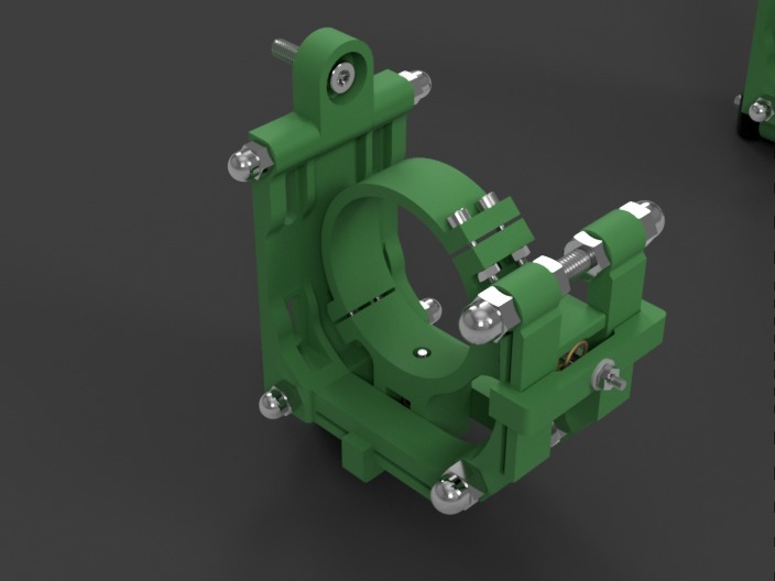 Laser Tube Mount for Aluminium Profiles by SK Engineering | Download ...