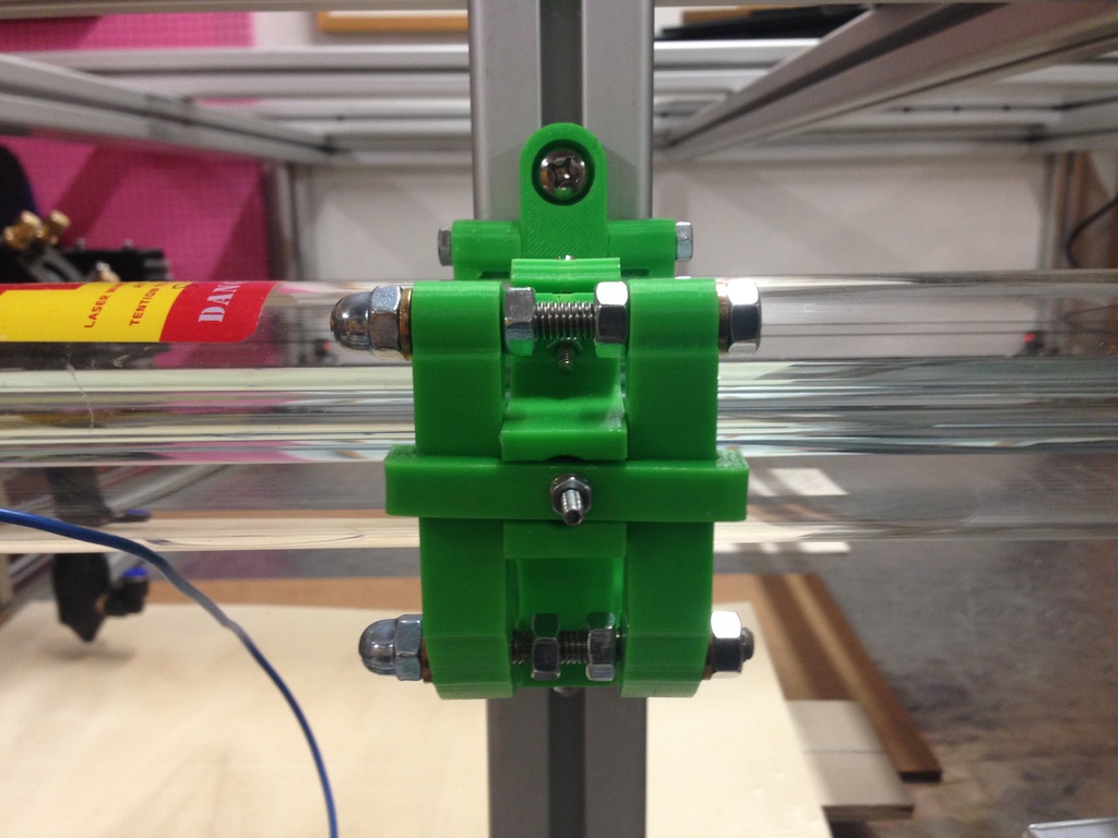 Laser Tube Mount for Aluminium Profiles by SK Engineering | Download ...
