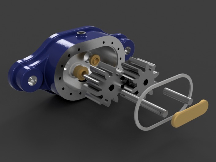 Gear Pump by SK Engineering | Download free STL model | Printables.com