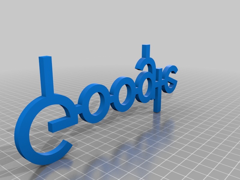Google logo with stand by SK Engineering | Download free STL model ...