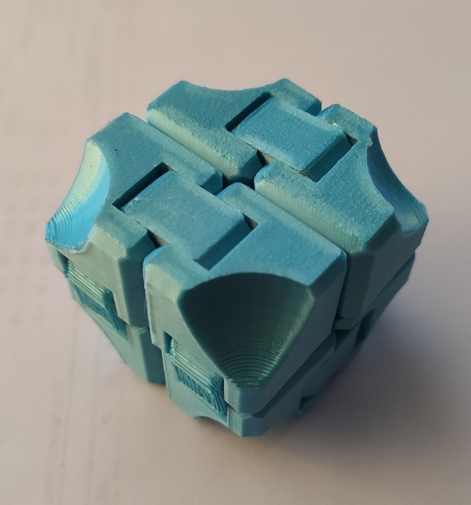 infinity cube fidget with ball inside by WillyCi | Download free STL ...