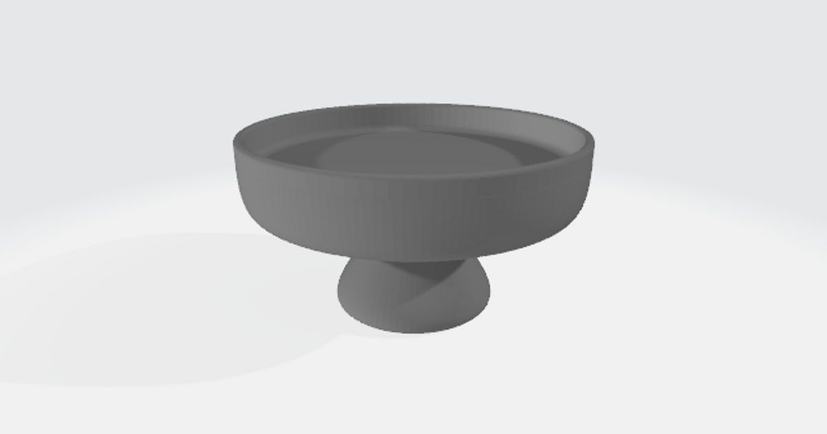 Bird bath - Garden Water bowl by G-workz3D | Download free STL model ...