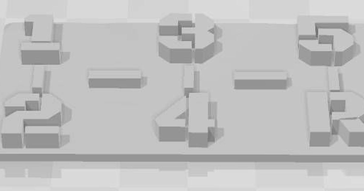 Raised text test pieces by Chuck Bryant | Download free STL model ...