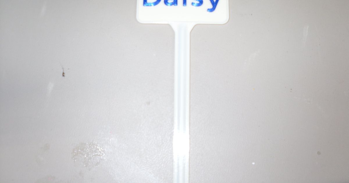 Plant Label Daisy by LMJ | Download free STL model | Printables.com