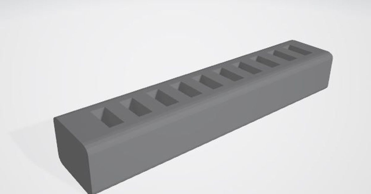 slanted usb storage brick by Scott73 | Download free STL model ...