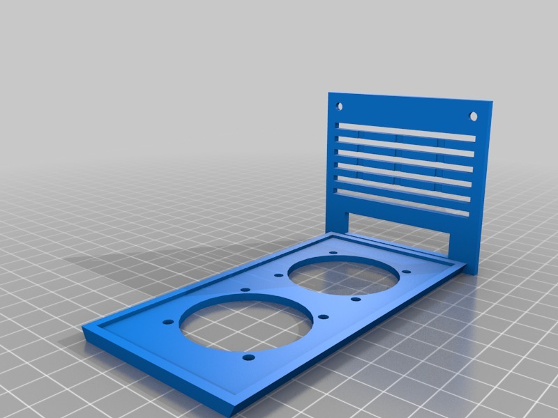 Ramps 1.4, Arduino MEGA, LCD adapter slide box with optional twin fan ...