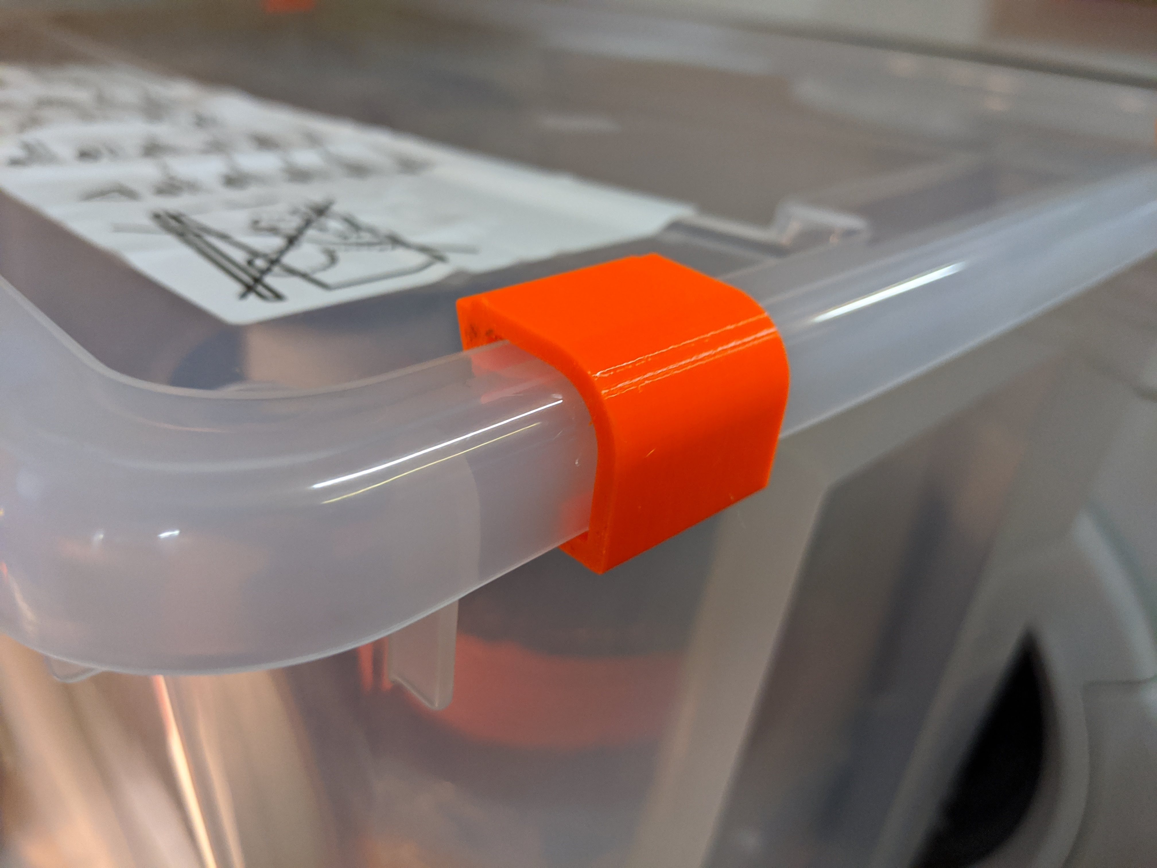 Lid clips for the big IKEA SAMLA storage boxes by Dirk Vranckaert ...