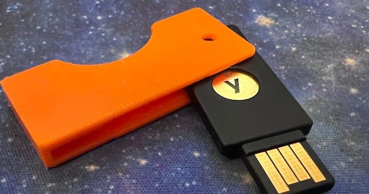 YubiKey 5 USB-A Keychain Cover by DonaldSayers | Download free STL ...