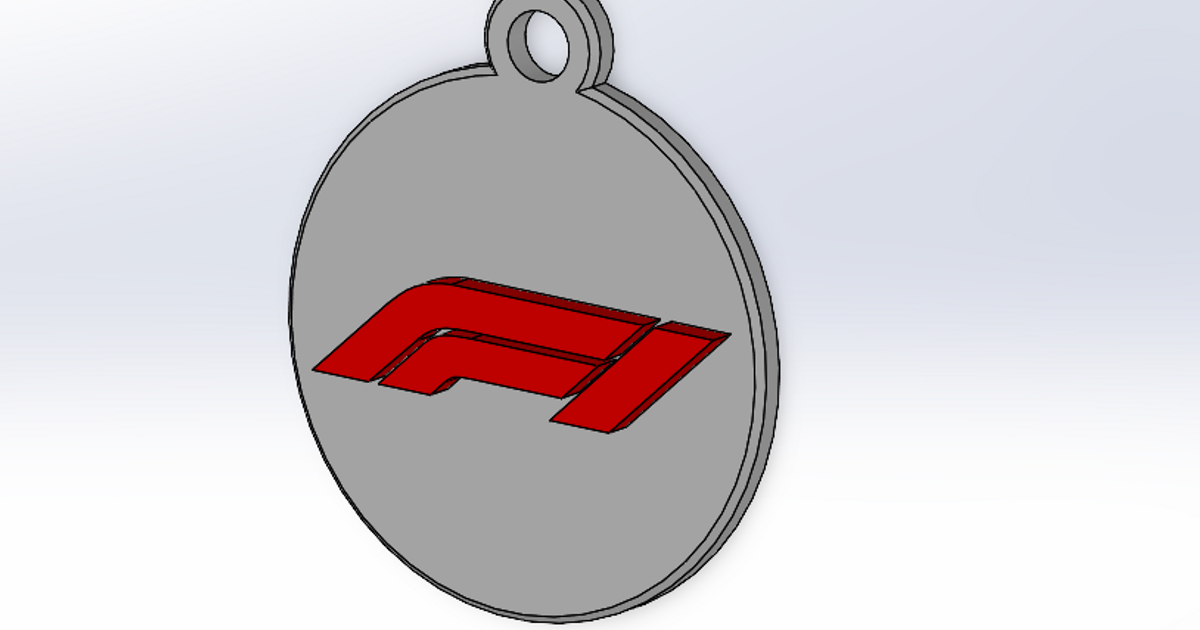 Formula 1 Keychain or Ornament by CarlosPerez | Download free STL model ...